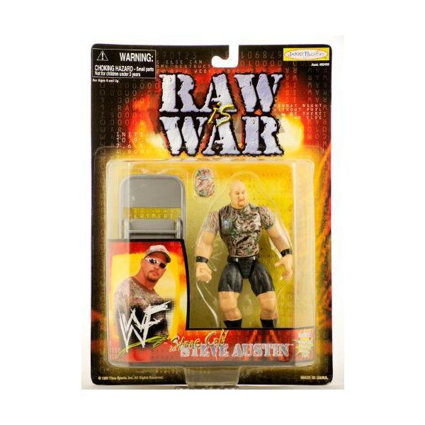 【商品名】WWF プロレス アメリカンプロレス / WWE プロレス - 1999 - Jakks - Raw is War - Stone Cold Steve Austin アクションフィギュア - w/ Headbashing Cha...