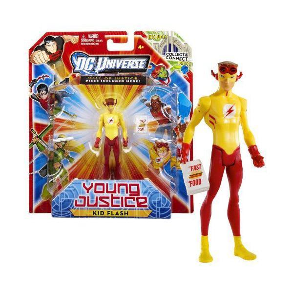 【商品名】Mattel マテル社 Year 2011 DC Universe Young Justice Series 4 Inch Tall アクションフィギュア : KID FLASH with ' Fast Food Bag' and...