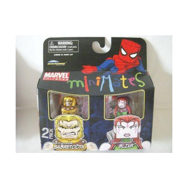 【商品名】Marvel マーブル MiniMates Exclusive Mini Figure 2Pack Sabretooth Blink Age of Apocalypse フィギュア ダイキャスト 人形【カテゴリー】ホビー:フィギュ...