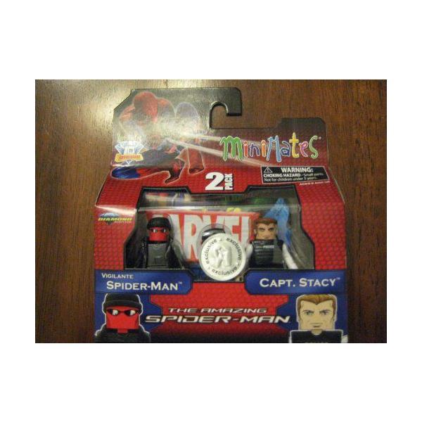 【商品名】Marvel マーブル Minimates Amazing SpiderMan アメイジングスパイダーマン Movie Exclusive Vigilante SpiderMan Capt. Stacy フィギュア ダイキャスト ...