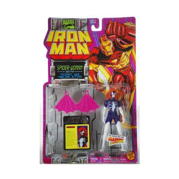 【商品名】1994 - Toy Biz / Marvel マーブル Comics - Iron Man アイアンマン Series - Spider-Woman Action Figure - 5 Inches - w/ Psionic W...