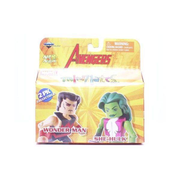 【商品名】Marvel マーブル MiniMates Series 16 Avengers アベンジャーズ 2-Pack Wonder Man &amp; She Hulk フィギュア ダイキャスト 人形【カテゴリー】ホビー:フィギュア・コ...