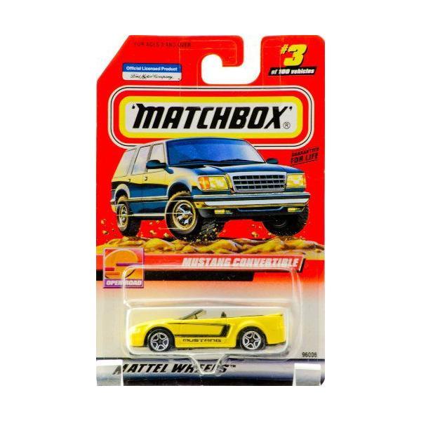 【商品名】1999 - Mattel マテル - マッチボックス - #3 of 100 - Open Road Series - Mustang マスタング Convertible - Yellow / Black Interior - ...