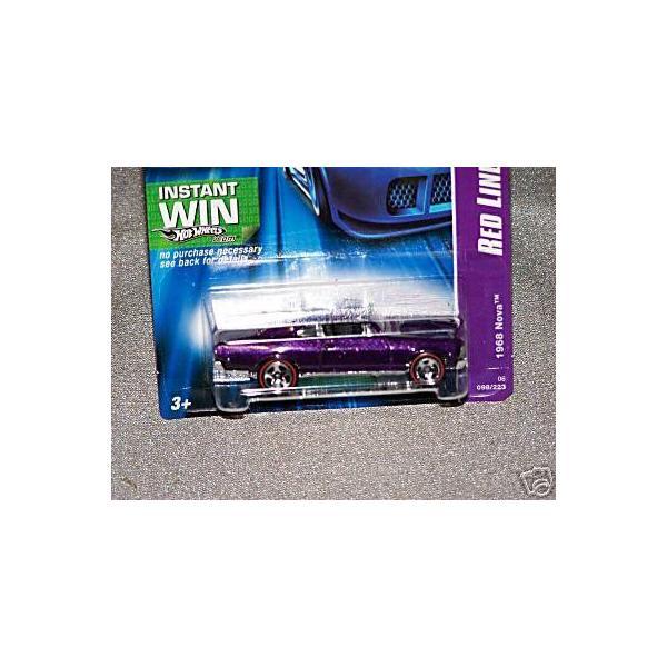 【商品名】Mattel マテル Hot Wheels ホットウィール 2007 1:64 スケール Purple 1968 Nova Red Line Die Cast Carミニカー モデルカー ダイキャスト【カテゴリー】ホビー:ミニカー...