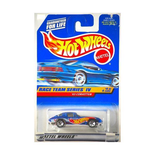 【商品名】1997 - Mattel マテル - Hot Wheels ホットウィール - Race Team Series IV - 1963 Corvette Split Window - Blue - #4 of 4 Cars - 1...