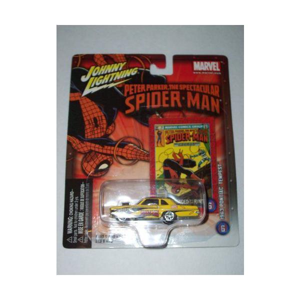 【商品名】Johnny Lightning Marvel Comics Peter Parker, The Spectacular Spider-Man 1963 Pontiac Tempestミニカー モデルカー ダイキャスト【カテゴリー...