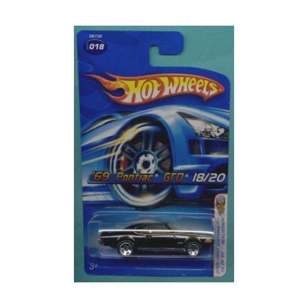 【商品名】Mattel マテル Hot Wheels ホットウィール 2005 First Editions 1:64 スケール Black 1969 Pontiac GTO Die Cast Car #018ミニカー モデルカー ダイキャ...