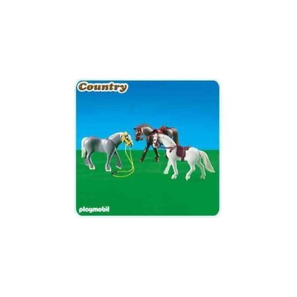 【商品名】Playmobil 6257 3 chevaux Nouveaute 2013【カテゴリー】ホビー:人形・ドール
