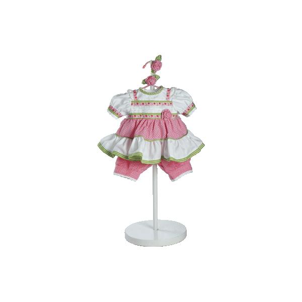【商品名】【アドラ】ポルカドットローズ衣装/Adora赤ちゃん人形/ベビードール/抱き人形【カテゴリー】アドラ:幼児B用アクセサリ
