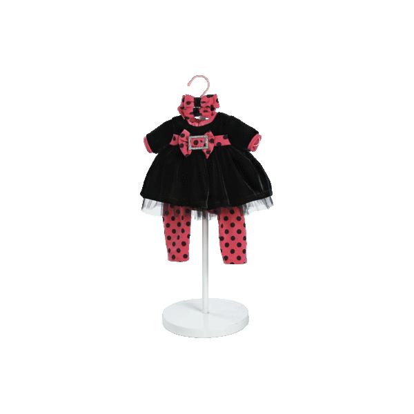【商品名】【アドラ】黒のベルベットの衣装/Adora赤ちゃん人形/ベビードール/抱き人形【カテゴリー】アドラ:幼児B用アクセサリ