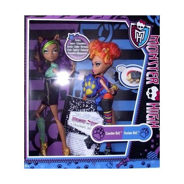 【商品名】モンスターハイ　Monster High Action Figure Doll 2Pack Gift Set Werewolf Twin Sisters Clawdeen Howl【カテゴリー】おもちゃ:人形・ドール