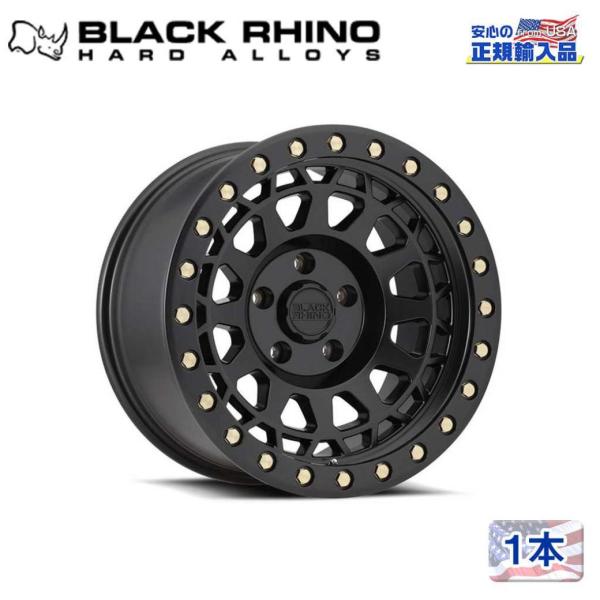 [ブランド]Black Rhino ブラックライノ[シリーズ]PRIMM[カラー]MATTE BLACK W/BRASS BOLTS[適合車種]汎用[商品内容]17インチアルミホイール 1本[サイズ]17×9J 6H135 ±0 CB87....