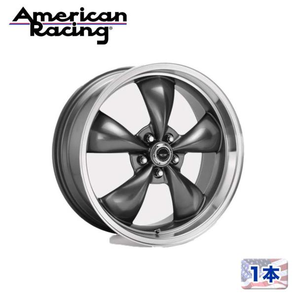 【ブランド】American Racing （アメリカンレーシング）　【商品内容】18インチアルミホイール 1本　【サイズ】18×8J 5H 120.65 ±0 CB72.56　【カラー】ANTHRACITE W/ MACHINED LIP...