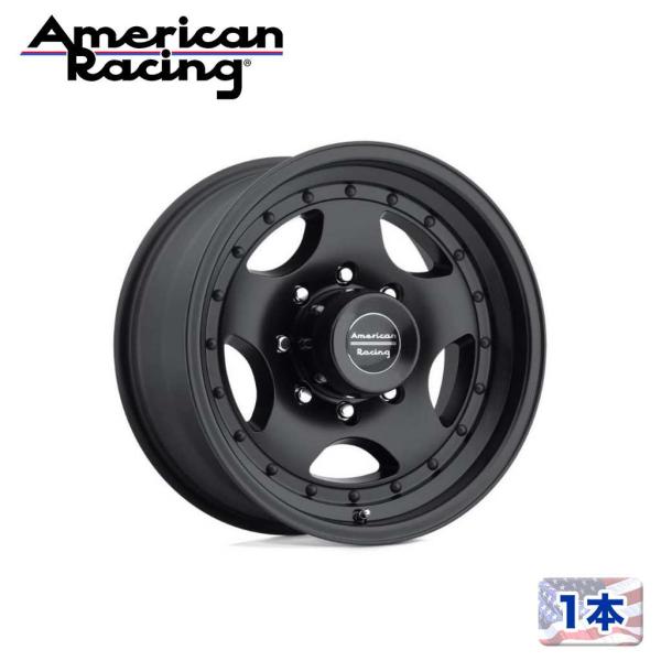 【ブランド】American Racing （アメリカンレーシング）　【商品内容】15インチアルミホイール 1本　【サイズ】15×7J 6H 139.7 -6 CB108　【カラー】SATIN BLACK W/ CLEAR COAT　【メー...