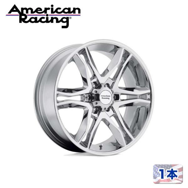【ブランド】American Racing （アメリカンレーシング）　【商品内容】20インチアルミホイール 1本　【サイズ】20×8.5J 6H 135 +35 CB87.1　【カラー】CHROME　【メーカー品番】AR8932856323...