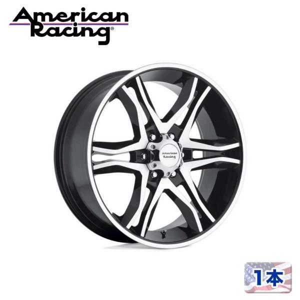 【ブランド】American Racing （アメリカンレーシング）　【商品内容】20インチアルミホイール 1本　【サイズ】20×8.5J 6H 139.7 +35 CB106.1　【カラー】GLOSS BLACK MACHINED　【メー...