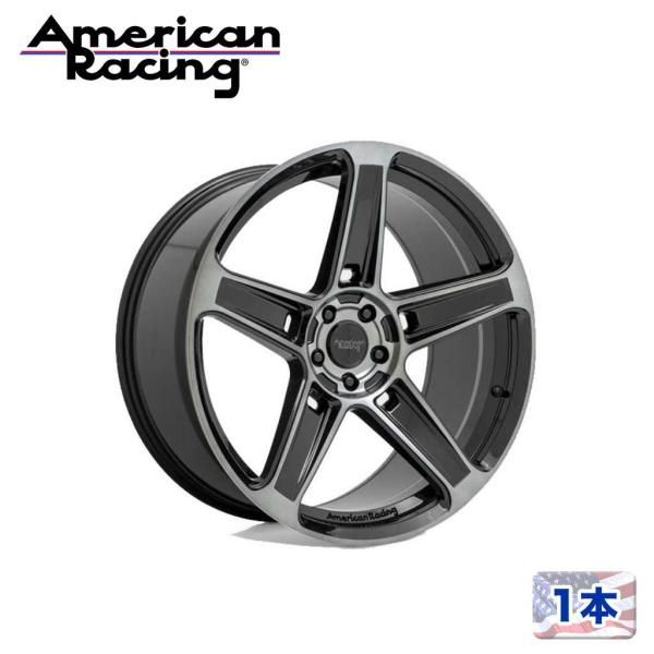 【ブランド】American Racing （アメリカンレーシング）　【商品内容】22インチアルミホイール 1本　【サイズ】22×9J 5H 115 +20 CB72.56　【カラー】GLOSS BLACK W/ GRAY TINT　【メー...