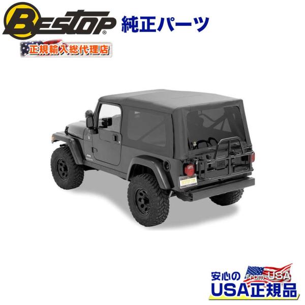 [ ブランド ] BESTOP べストップ[ 商品内容 ] Replace-A-Top 交換用 ソフトトップ 着色ウインドウ付き[ カラー ] 窓：ブラック / ファブリック：ブラックダイヤモンド[ 適合車種 ] Jeep Wrangler...