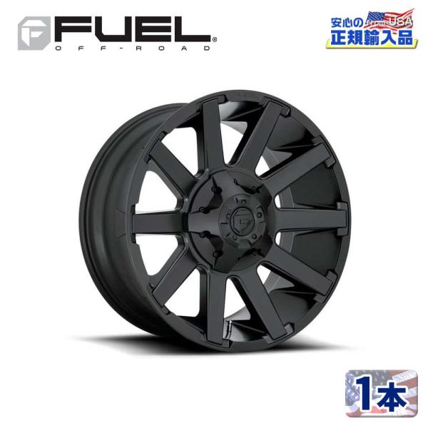【ブランド】FUEL OFFROAD（フューエルオフロード）　【商品内容】20インチアルミホイール 1本　【サイズ】20×9 6H 135/139.7 +2 CB106.1　【カラー】MATTE BLACK（マットブラック）　【メーカー品番...
