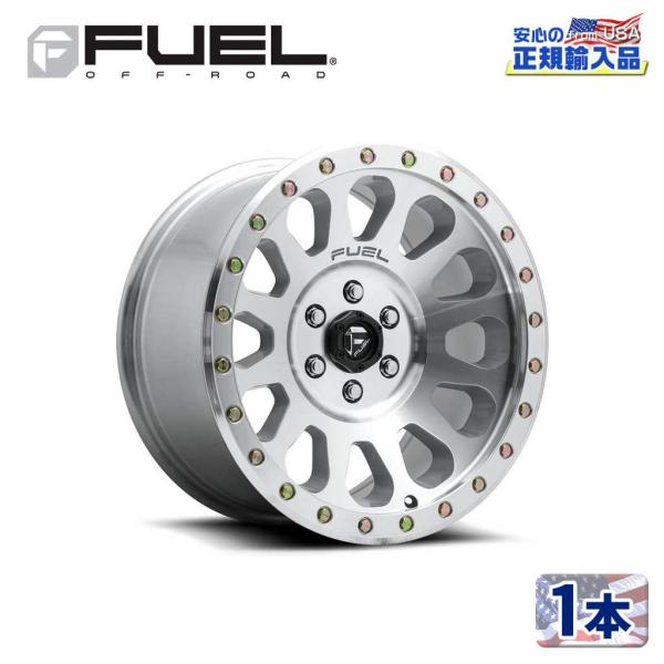【ブランド】FUEL OFFROAD（フューエルオフロード）　【商品内容】17インチアルミホイール 1本　【サイズ】17×9 5H 127 -12 CB78.1　【カラー】DIAMOND CUT MACHINED W/ CLEAR COAT...