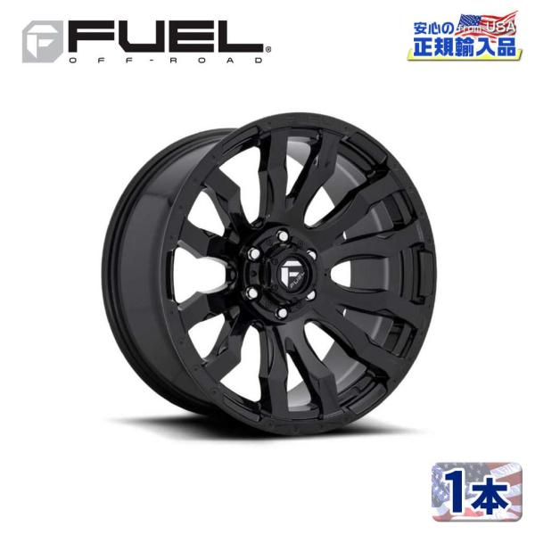 【ブランド】FUEL OFFROAD（フューエルオフロード）　【商品内容】17インチアルミホイール 1本　【サイズ】17×9 8H 180 +1 CB124.2　【カラー】GLOSS BLACK（グロスブラック）　【メーカー品番】D6751...