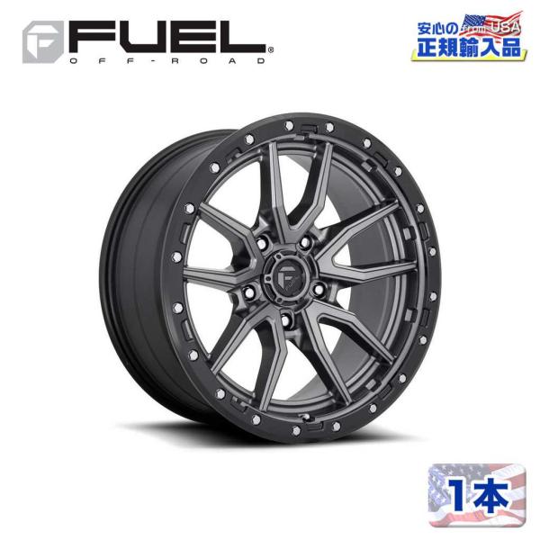 [ブランド]FUEL OFFROAD[シリーズ]D680 REBEL 6[カラー]ANTHRACITE CENTER W/ BLACK LIP[適合車種]汎用[商品内容]17インチアルミホイール 1本[サイズ]17×9 6H120 +1 C...