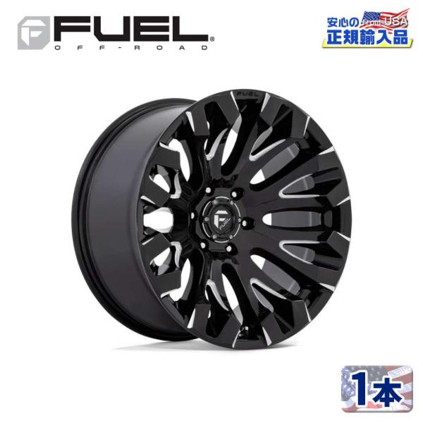 【ブランド】FUEL OFFROAD（フューエルオフロード）　【商品内容】18インチアルミホイール 1本　【サイズ】18×9 6H 139.7 +1 CB106.1　【カラー】GLOSS BLACK MILLED（グロスブラックミルド）　【...