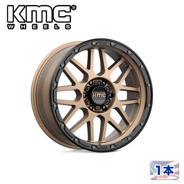 [ブランド]KMC WHEEL[シリーズ]KM535 GRENADE OFF-ROAD[カラー]MATTE BRONZE W/ MATTE BLACK LIP[適合車種]汎用[商品内容]20インチホイール 1本[サイズ]20×9 6H 13...