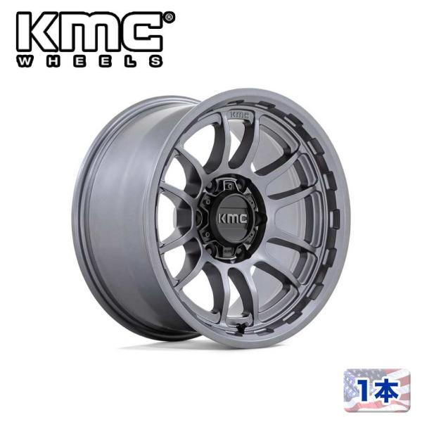 【ブランド】KMC WHEEL 【商品内容】17インチアルミホイール 1本　【サイズ】17×8.5J 6H 139.7 -10 CB106.1 【カラー】MATTE ANTHRACITE（マットアンスラサイト） 【メーカー品番】KM727A...