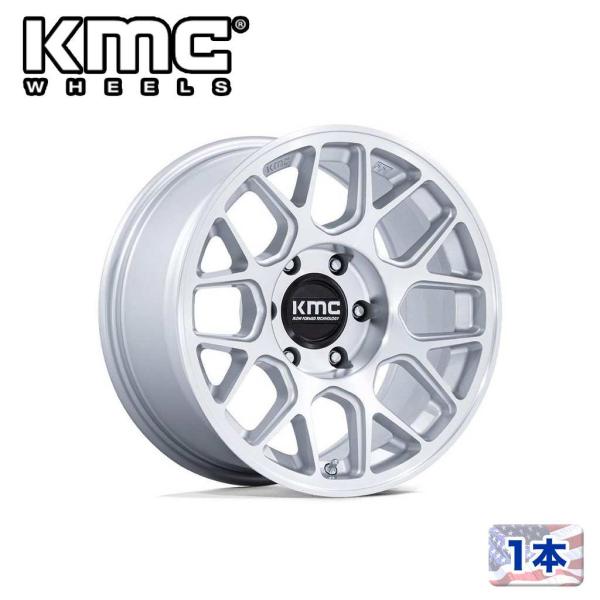 [ブランド]KMC WHEEL[シリーズ]KM730 HATCHET[カラー]GLOSS SILVER W/ MACHINED FACE[適合車種]汎用[商品内容]17インチホイール 1本[サイズ]17×8.5 5H 127 -10 CB7...