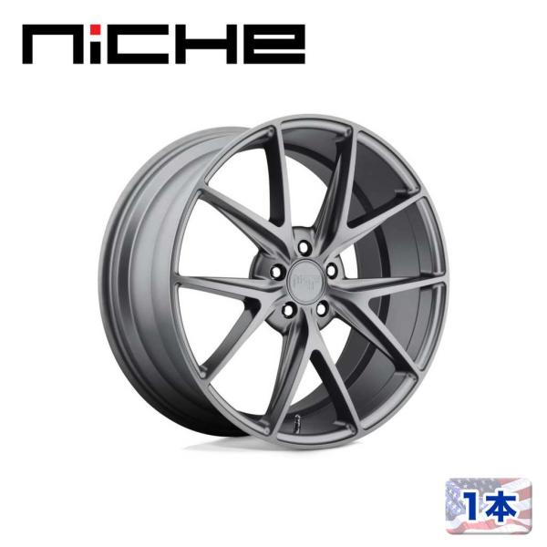 【ブランド】NICHE　【商品内容】18インチアルミホイール 1本　【サイズ】18×8J 5H 112 +42 CB66.56　【カラー】MATTE GUN METAL（マットガンメタル）　【メーカー品番】M1161880F8+42　【出荷...