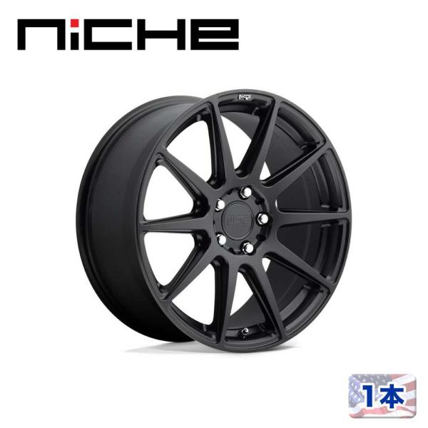 【ブランド】NICHE　【商品内容】20インチアルミホイール 1本　【サイズ】20×9J 5H 112 +38 CB66.56　【カラー】MATTE BLACK（マットブラック）　【メーカー品番】M1472090F8+38　【出荷品番】M1...