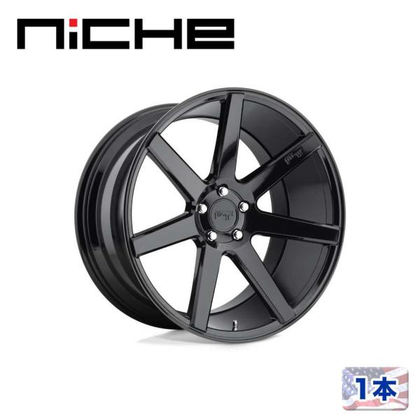 【ブランド】NICHE　【商品内容】20インチアルミホイール 1本　【サイズ】20×9J 5H 115 +38 CB71.5　【カラー】GLOSS BLACK（グロスブラック）　【メーカー品番】M168209090+38　【出荷品番】M16...