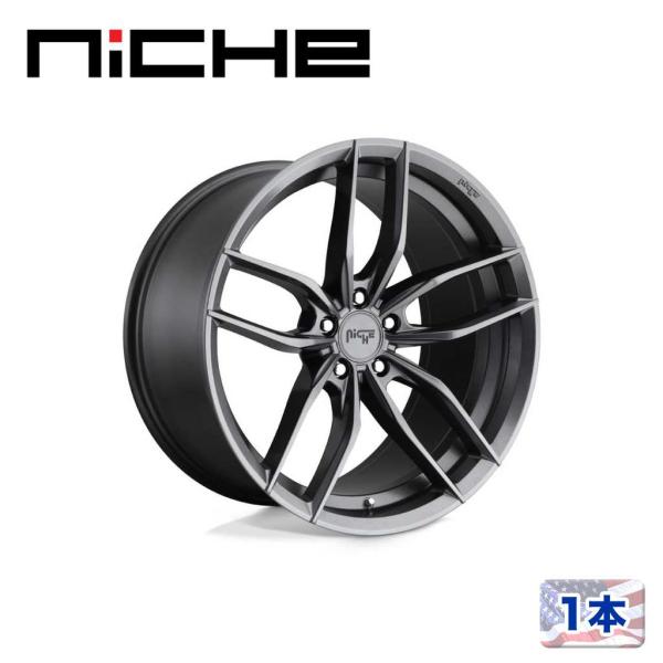 【ブランド】NICHE　【商品内容】20インチアルミホイール 1本　【サイズ】20×10J 5H 112 +40 CB66.56　【カラー】MATTE ANTHRACITE（マットアンスラサイト）　【メーカー品番】M204200044+40...