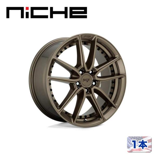 [ブランド] NICHE[シリーズ]M222 DFS[カラー]MATTE BRONZE(マットブロンズ)[適合車種]汎用[商品内容]18インチ アルミホイール 1本[サイズ]18×8 5H 112 +42 CB66.56《注意》ご注文後のキ...