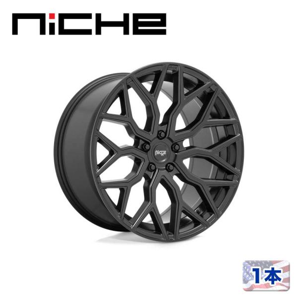 【ブランド】NICHE　【商品内容】20インチアルミホイール 1本　【サイズ】20×10.5J 5H 112 +27 CB66.56　【カラー】MATTE BLACK（マットブラック）　【メーカー品番】M2612005F8+27　【出荷品番...