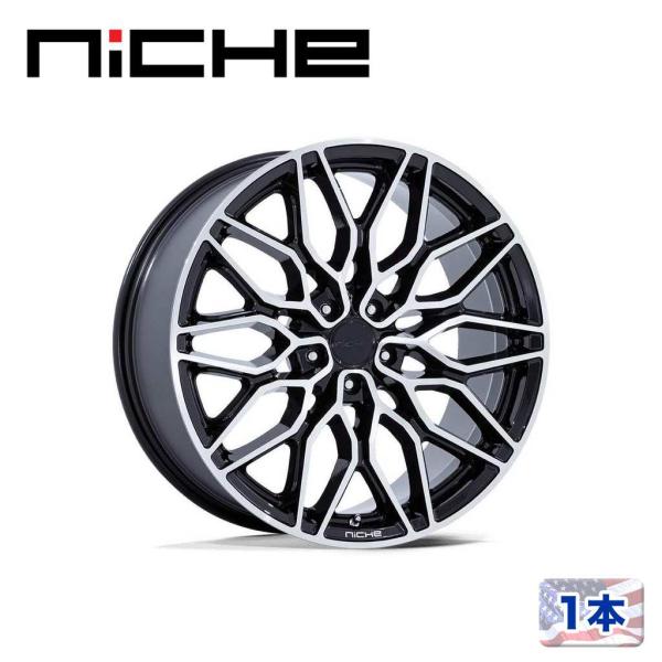 [ブランド] NICHE[シリーズ]NC277 CALABRIA 5[カラー]GLOSS BLACK MACHINED(グロスブラックマシーンド)[適合車種]汎用[商品内容]20インチ アルミホイール 1本[サイズ]20×9 5H 112 ...