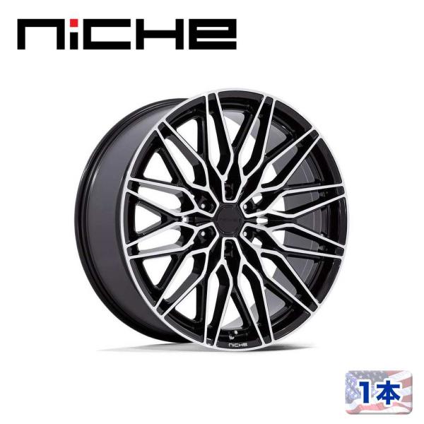 [ブランド] NICHE[シリーズ]NC278 CALABRIA 6[カラー]GLOSS BLACK W/ MACHINED(グロスブラック/マシーンド)[適合車種]汎用[商品内容]20インチ アルミホイール 1本[サイズ]20×9.5 6...