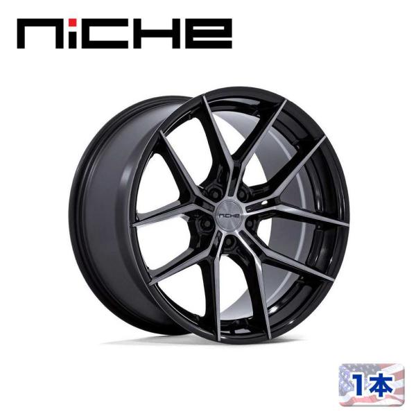 [ブランド] NICHE[シリーズ]NC279 PRODIGY 5[カラー]GLOSS BLACK DARK TINTED CLEAR(グロスブラックダークティントクリア)[適合車種]汎用[商品内容]20インチ アルミホイール 1本[サイズ...