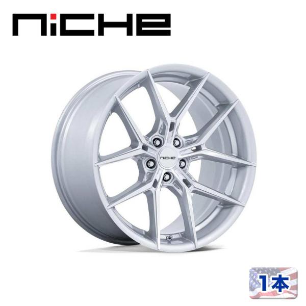 [ブランド] NICHE[シリーズ]NC279 PRODIGY 5[カラー]SILVER W/ MACHINED FACE(シルバー/マシーンドフェイス)[適合車種]汎用[商品内容]19インチ アルミホイール 1本[サイズ]19×8.5 5...