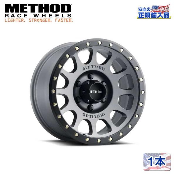 [ブランド]Method Race Wheels [シリーズ]MR305 NV[カラー]TITANIUM - MATTE BLACK LIP [適合車種]汎用[商品内容]17インチアルミホイール 1本[サイズ]17×8.5 5H139.7 ...
