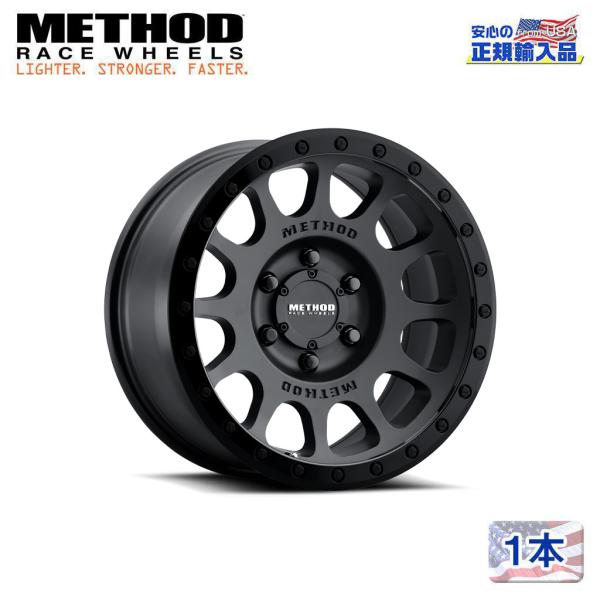 [ブランド]Method Race Wheels メソッドレース [シリーズ]MR305 NV[カラー]マットブラック/グロスブラックリップ[適合車種]汎用[商品内容]17インチアルミホイール 1本[サイズ]17×8.5J 6H139.7 ...