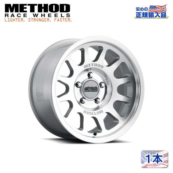 [ ブランド ] Method Race Wheels メソッドレース[ 商品内容 ] 17インチアルミホイール 1本[ ホイールサイズ ] 17×8.5J 5H 127 +25 CB71.5[ カラー ] マシンド/クリアコート[ メーカ...