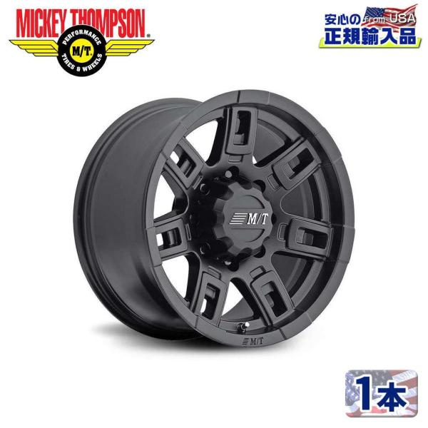 [ブランド]MICKEY THOMPSON ミッキートンプソン[シリーズ]SIDEBITER II[カラー]サテンブラック[適合車種]汎用[商品内容]15インチアルミホイール 1本[サイズ]15×8J 5H114.3 -22 CB81.51...