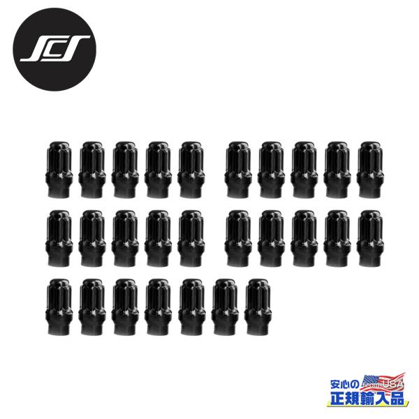 [ブランド]SCS ステルスカスタムシリーズ[シリーズ][カラー]ブラック[個数]27pcs※背面タイヤは３点固定の為[商品内容]ホイールナット 6穴 5本セット用 ハイラックス・プラド・ハイラックスサーフ・FJ・タコマ等[サイズ]M12x...