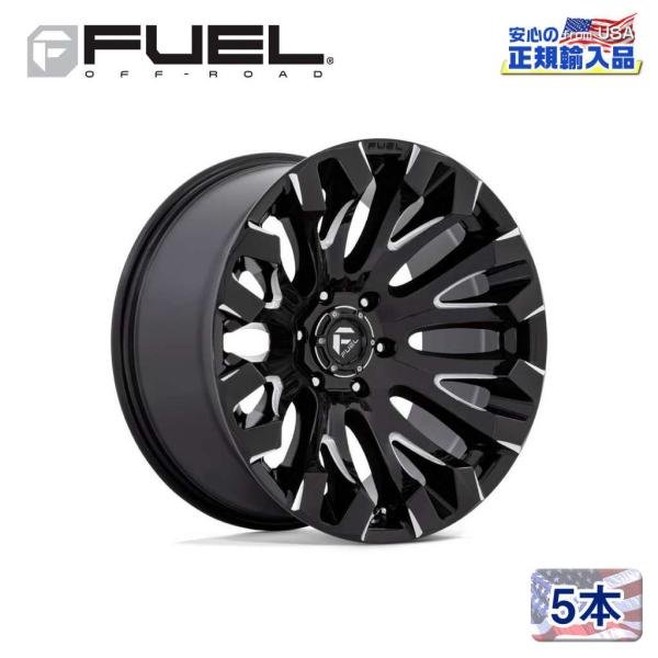 【ブランド】FUEL OFFROAD（フューエルオフロード）　【商品内容】20インチアルミホイール 5本　【サイズ】20×9 6H 135 +1 CB87.1　【カラー】GLOSS BLACK MILLED（グロスブラックミルド）　【メーカ...