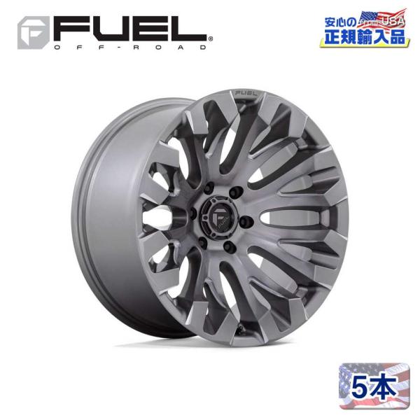 【ブランド】FUEL OFFROAD（フューエルオフロード）　【商品内容】18インチアルミホイール 5本　【サイズ】18×9 6H 135 +1 CB87.1　【カラー】PLATINUM（プラチナム）　【メーカー品番】D8301890895...