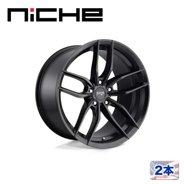 [ブランド] NICHE[シリーズ]M203 VOSSO[カラー]MATTE BLACK(マットブラック)[適合車種]汎用[商品内容]18インチ アルミホイール 2本[サイズ]18×9.5 5H 112 +48 CB66.56《注意》ご注文...