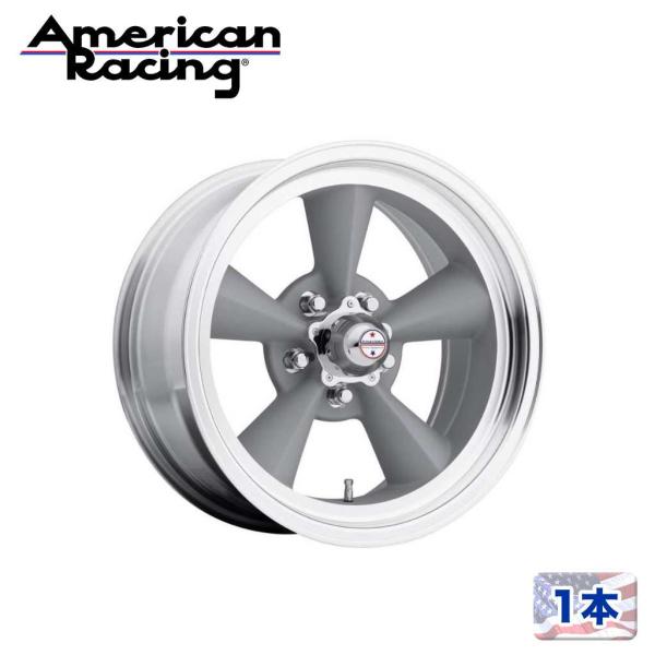 【ブランド】American Racing （アメリカンレーシング）　【商品内容】15インチアルミホイール 1本　【サイズ】15×5J 5H 120.65 -6 CB83.06　【カラー】VINTAGE SILVER W/ MACHINED...