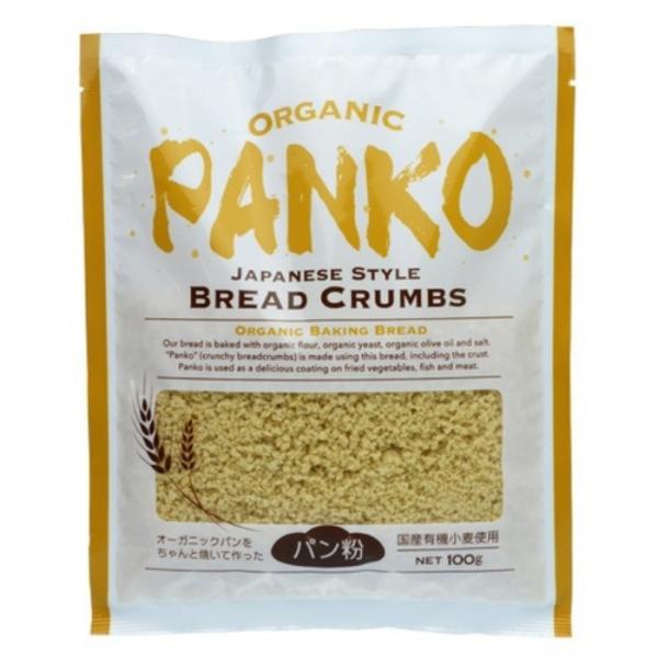 有機JAS認証パン粉（HOSK）。原料に有機小麦粉、有機穀物で作った天然酵母と食塩だけで作った有機パン粉です。有機食パンを作り、パンの耳も含め、丸ごと粉砕乾燥した、サクサクとした香ばしい仕上がりです。魚肉類や野菜のフライに、ハンバーグやミー...